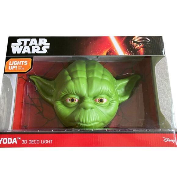 Disney FX | Accents | Disney Fx Star Wars Yoda Face 3d Deco Led Wall ...